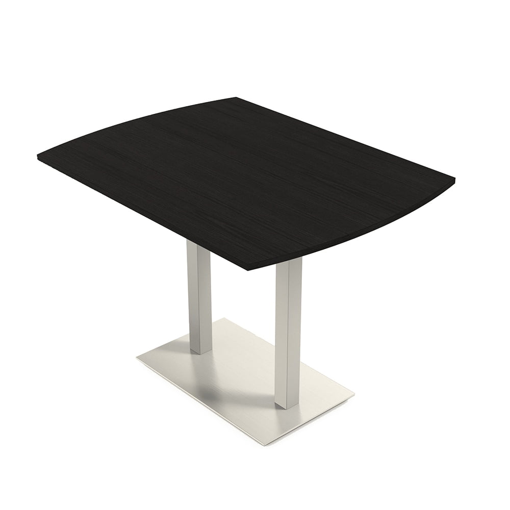 Arc Rectangle Bistro Height Meeting Table Double Metal Base 46x72 Bar ...