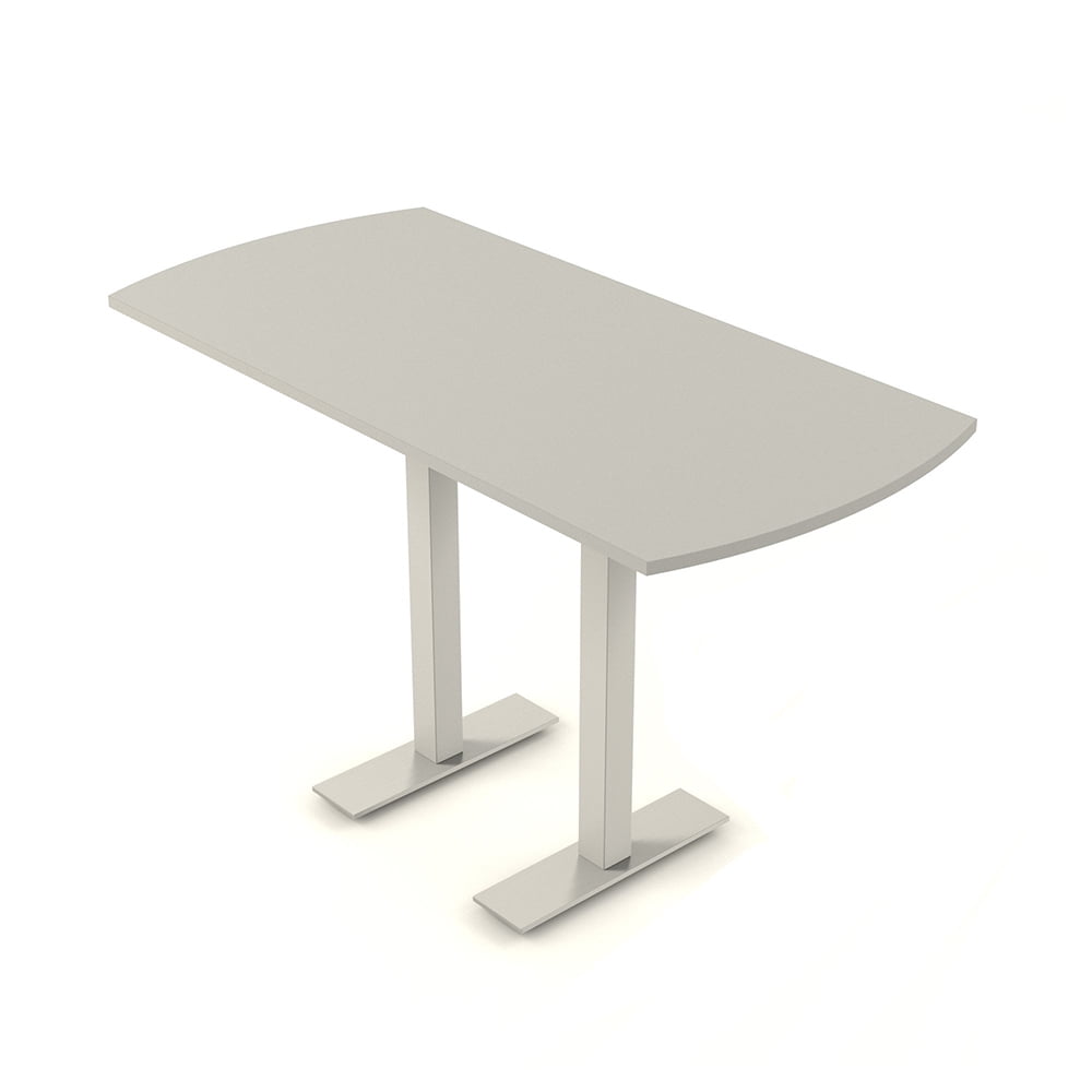 Arc Rectangle Bistro Height Meeting Table T-Shaped Metal Base 34x70 Bar ...