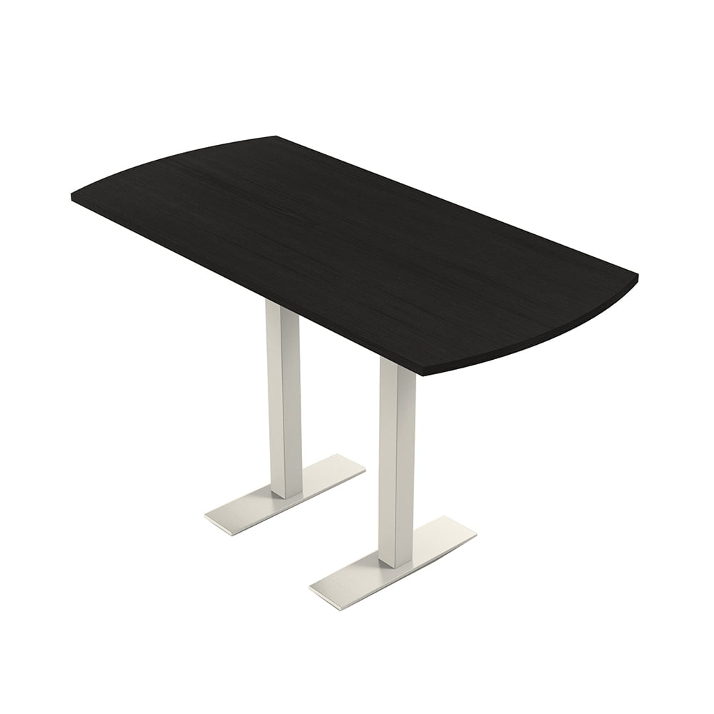 Arc Rectangle Bistro Height Meeting Table T-Shaped Metal Base 34x70 Bar ...