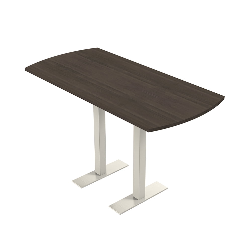 Arc Rectangle Bistro Height Meeting Table T-Shaped Metal Base 34x70 Bar ...