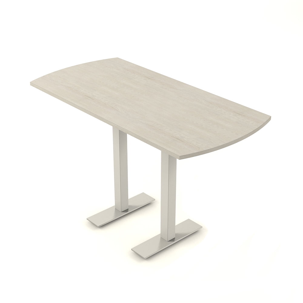 Arc Rectangle Bistro Height Meeting Table T-Shaped Metal Base 34x70 Bar ...