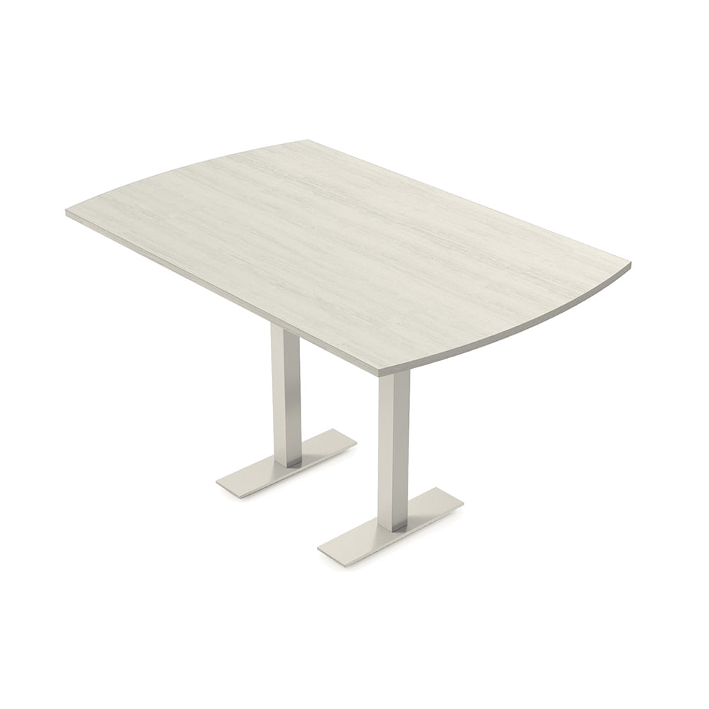 Arc Rectangle Bistro Height Meeting Table T-Shaped Metal Base 46x72 Bar ...