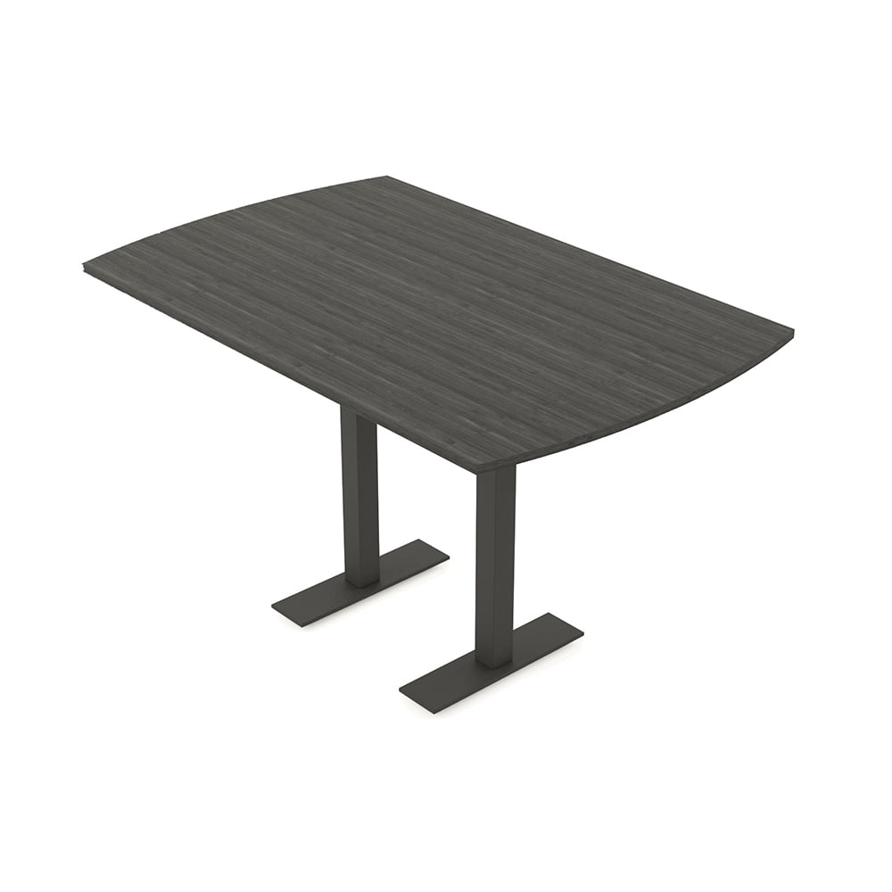 Arc Rectangle Bistro Height Meeting Table T-Shaped Metal Base 46x72 Bar ...