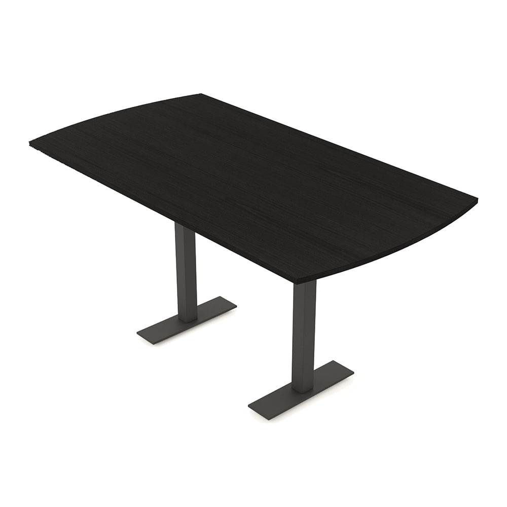 Arc Rectangle Bistro Height Meeting Table T-Shaped Metal Base 46x84 Bar ...