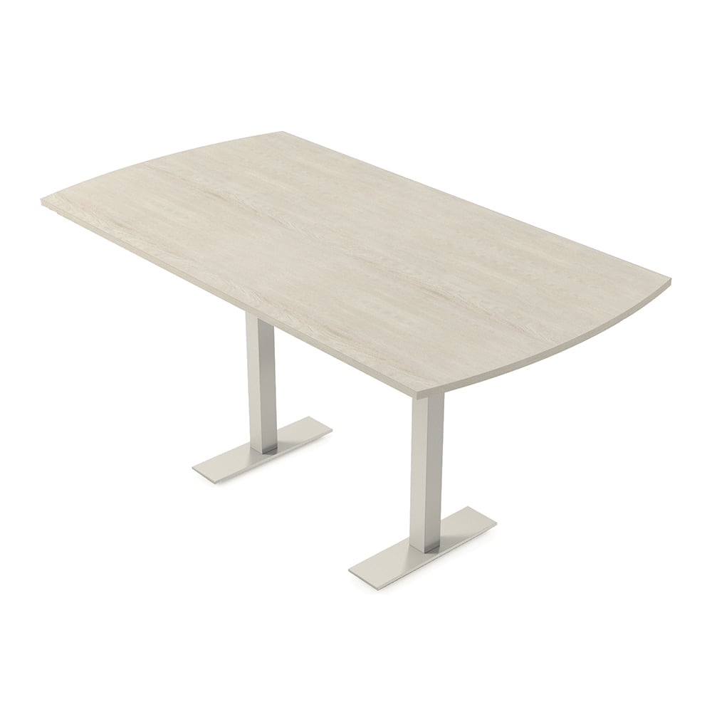 Arc Rectangle Bistro Height Meeting Table T-Shaped Metal Base 46x84 Bar ...