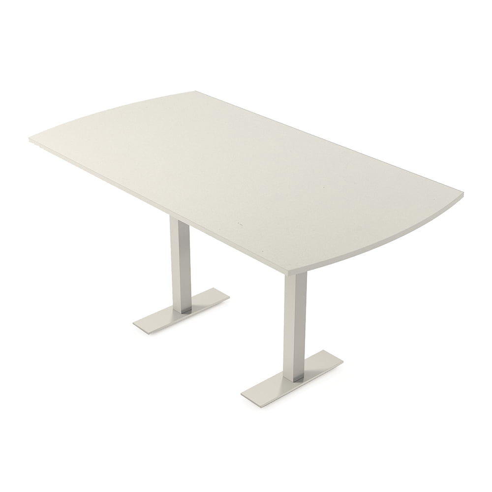 Arc Rectangle Bistro Height Meeting Table T-Shaped Metal Base 46x84 Bar ...