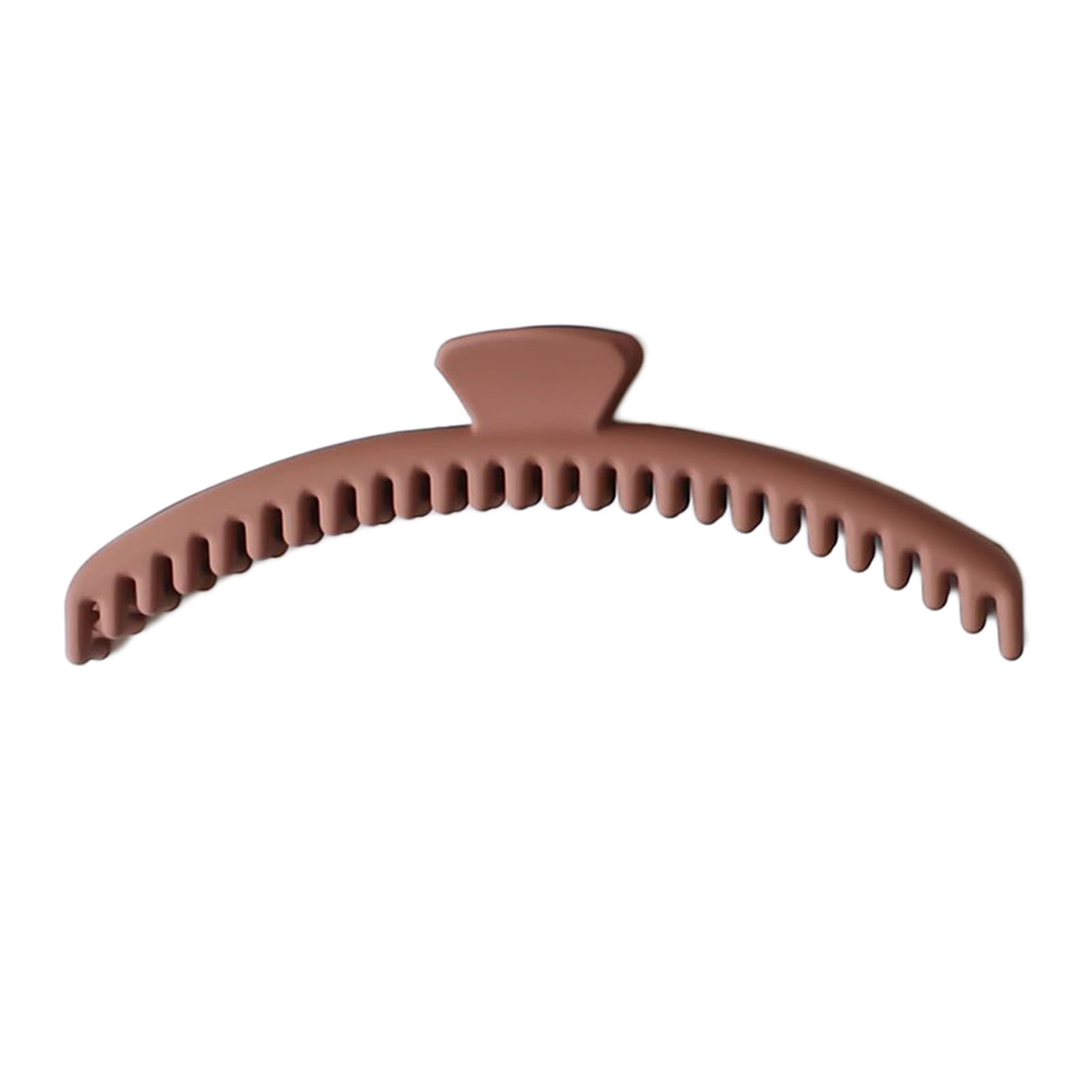 Arc Shape Hair Claw Non-slip Crossing Teeth Solid Color Decorative ...