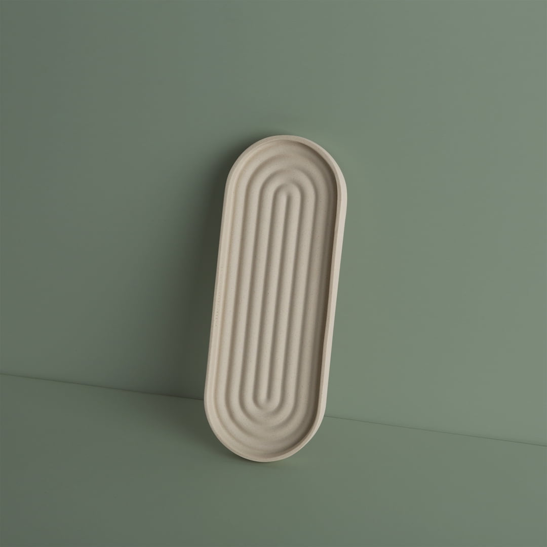 Arc Stoneware Organizer Mini, Elegant Ceramic Storage Solution, Stylish ...