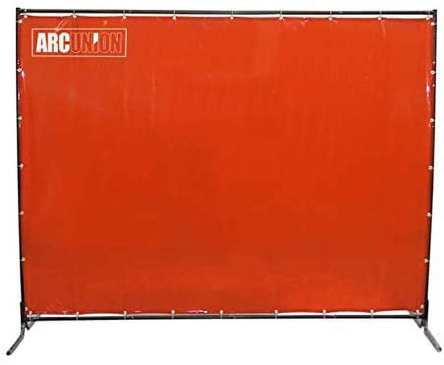 Arc Union Heavy Duty PVC Welding Screen Panel with Metal Frame, Orange ...