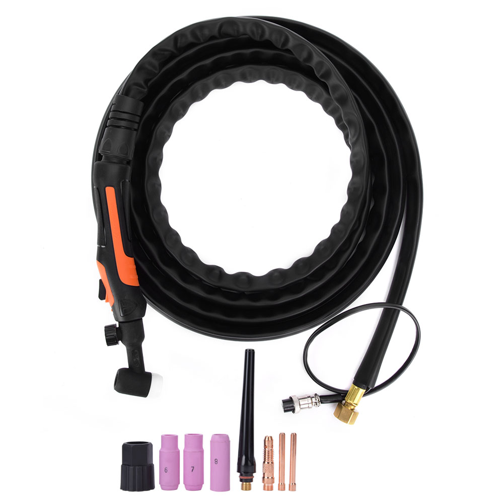 Arc Welding Torch Set Air Cooling TIG-17 4 Meters Cable 10mm M16x1.5 ...
