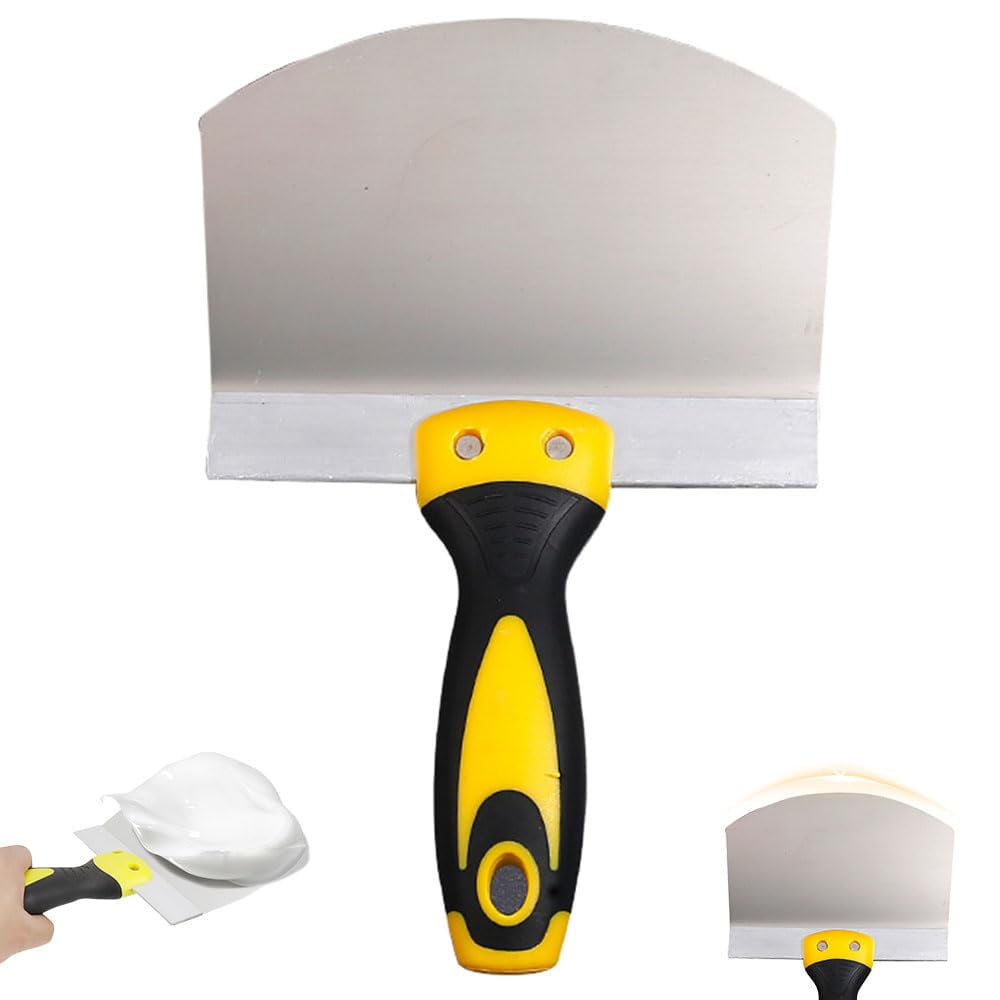 Arc-shaped Putty Knife Spackler Tool, 2024 New Stainless Steel Bucket ...