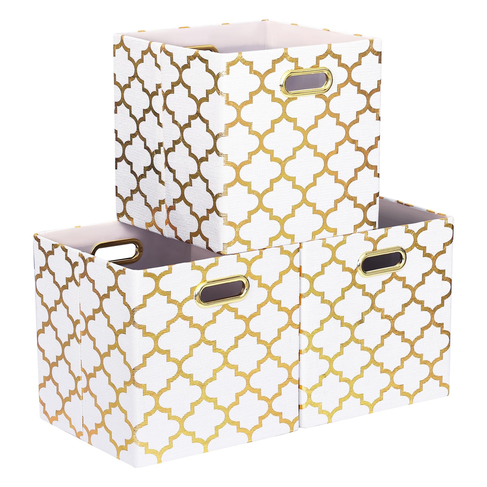 ArcaGuru 11x11x11 Cube Storage Bins, Collapsible Storage Bins Fabric ...