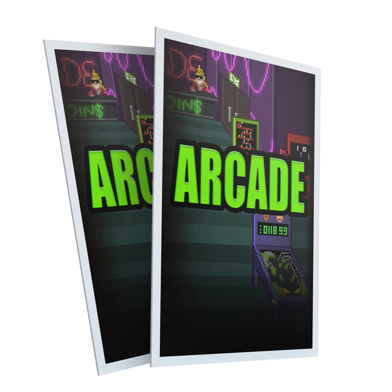 Arcade (2-PACK) 24" x 36" Plastic Signs | Sign Insert 4mm Corrugated ...