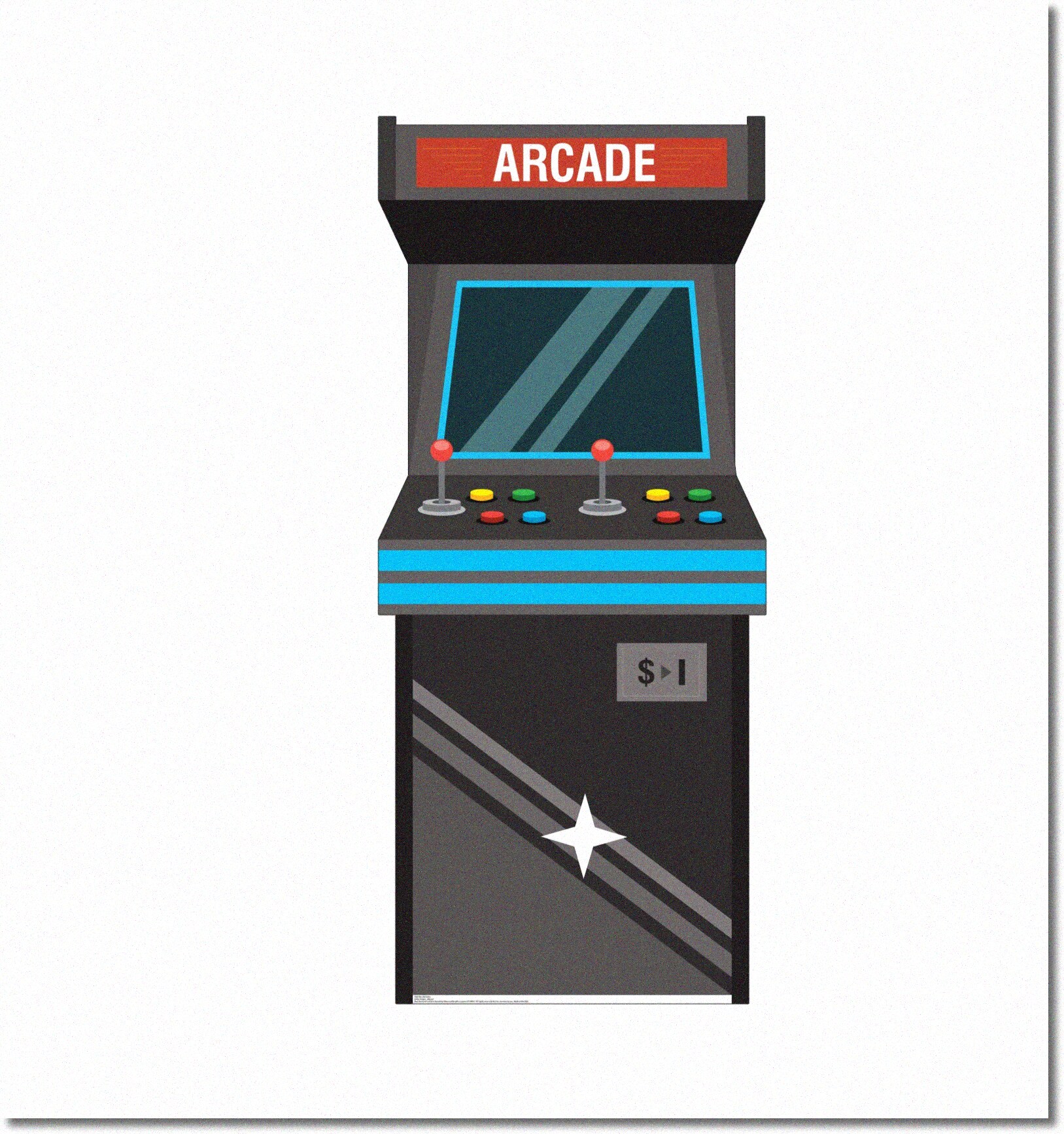 Arcade Adventure Standee: Life-Size Game Cutout for Immersive Fun ...