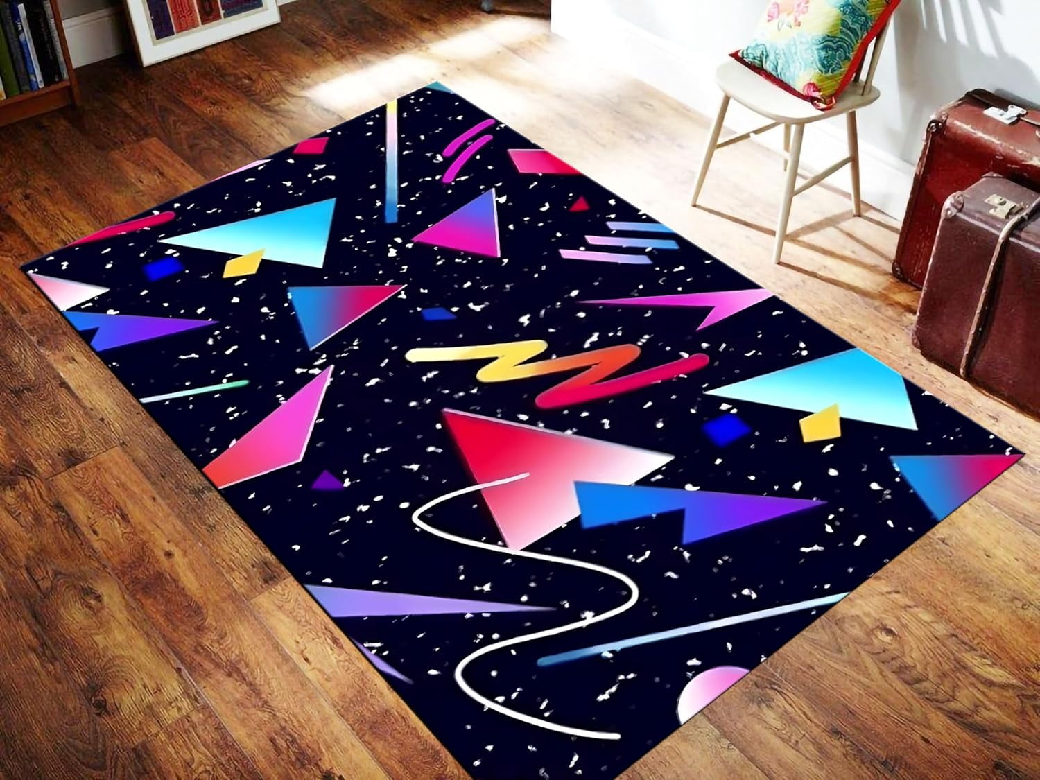 Arcade Area Rug for Bedroom,80S Arcade Washable Living Room Rug,Soft ...