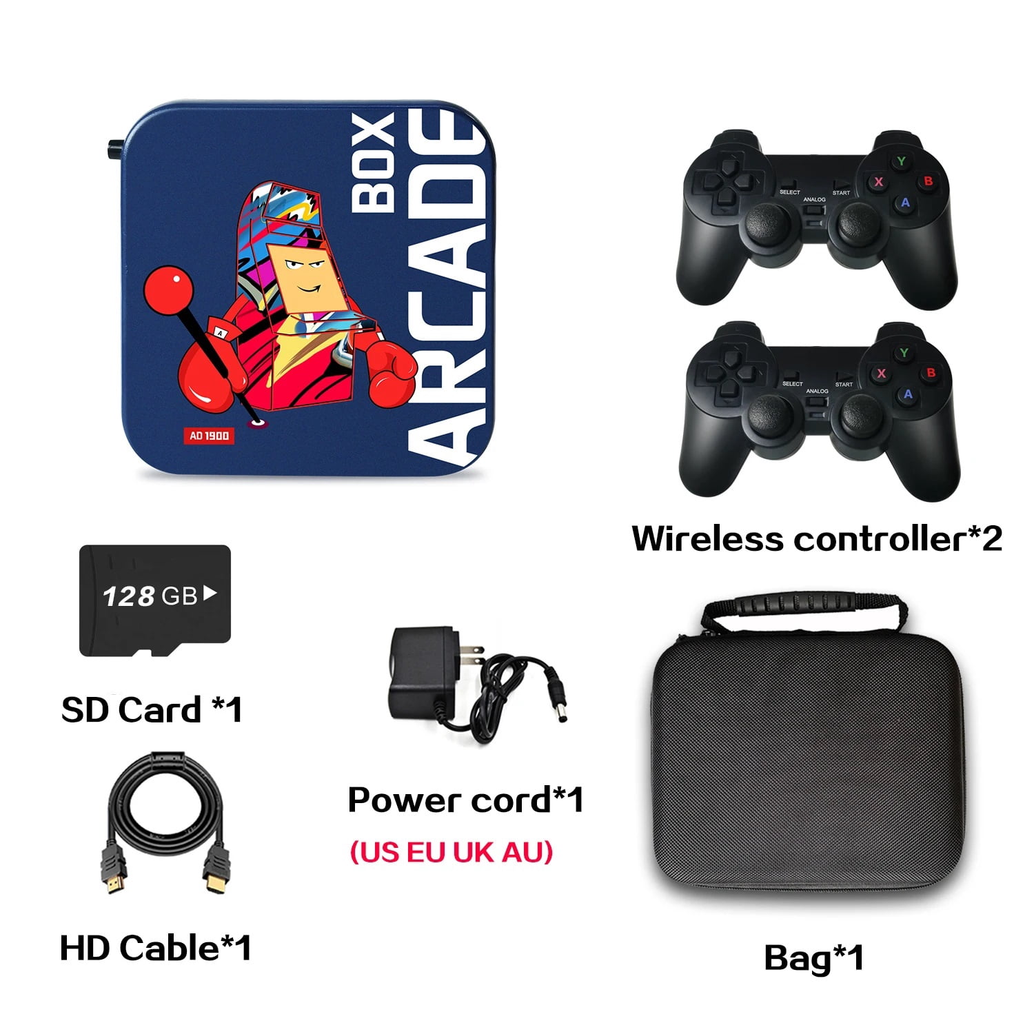Arcade Box Video Game Console for PS1/DC/N64 50000+Games Game Box Plug ...
