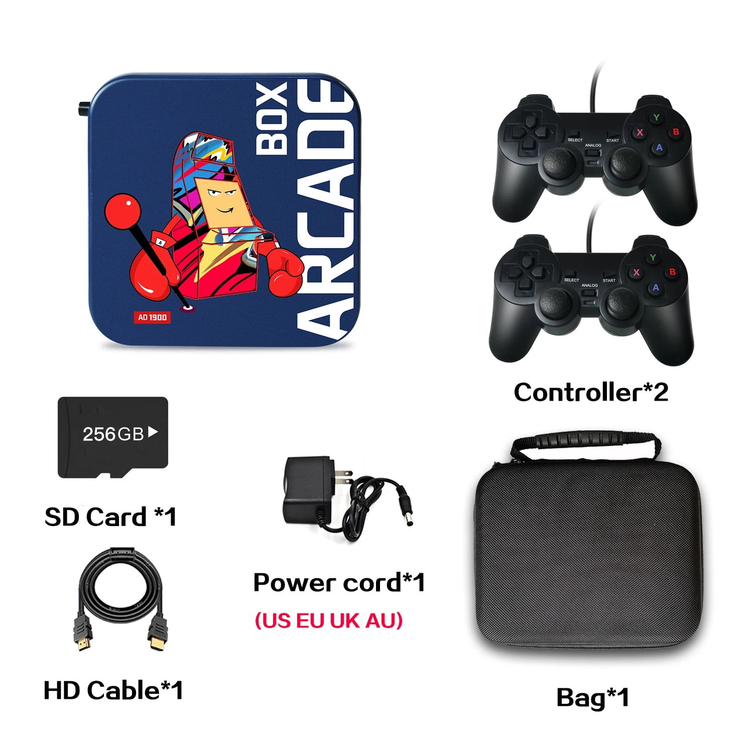 Arcade Box Video Game Console for PS1/DC/N64 50000+Games Game Box Plug ...