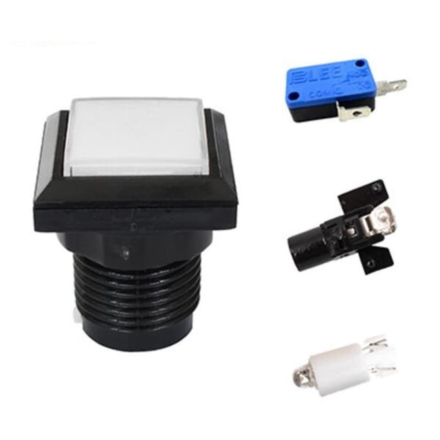 Arcade Control Panels Square Push Buttons Illuminated 12V LED Light ...
