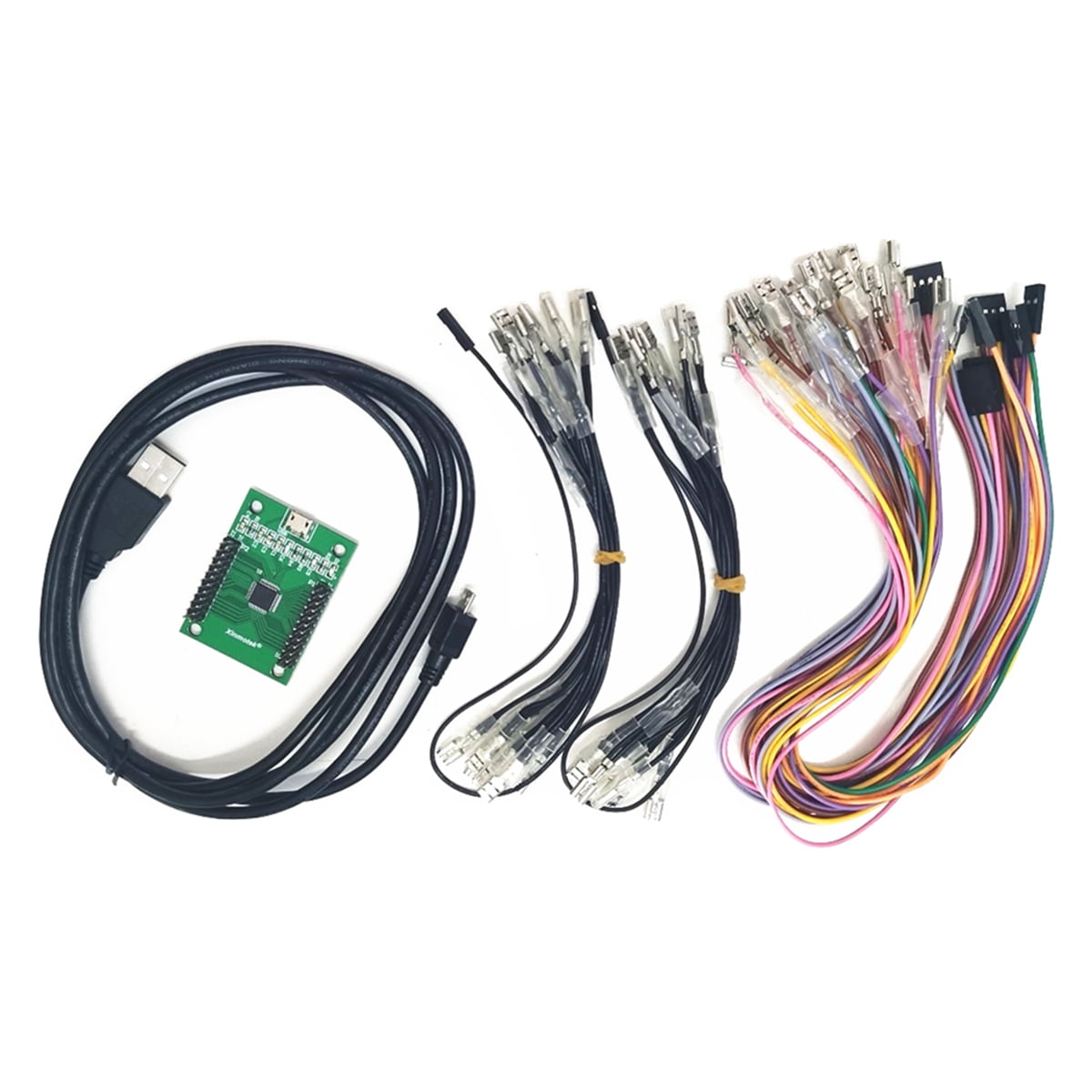 Arcade Encoder to USB Controller 187 Wiring 2 Players DIY Kit for Raspberry PI for PS3 Arcade ...