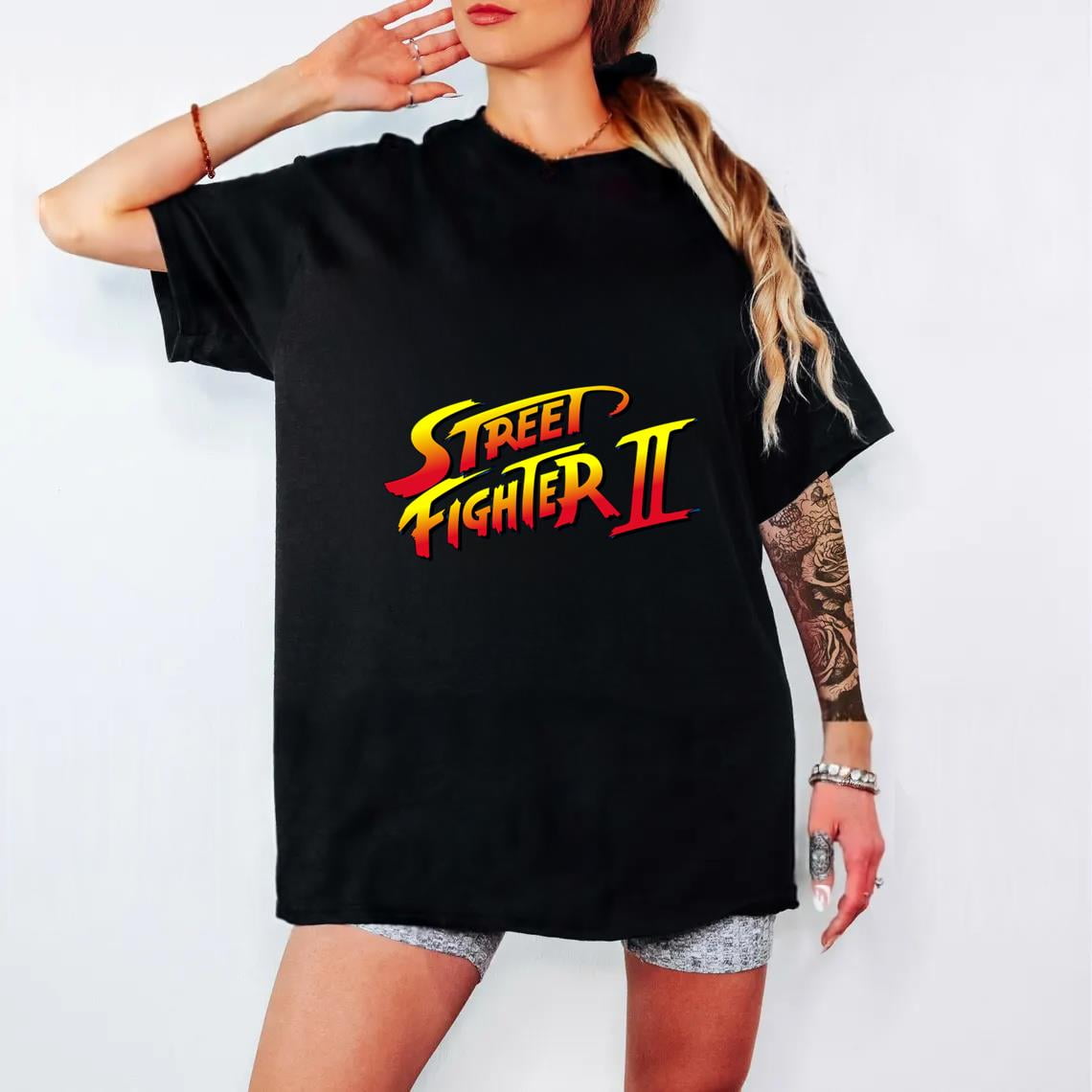 Arcade Fighter T-Shirt Retro Street Fighter II Classic Game Tee, for ...