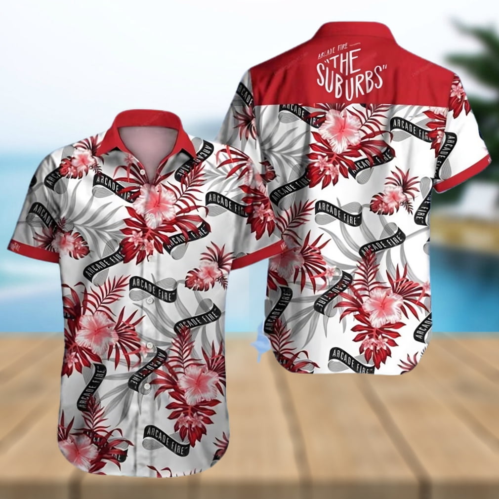 Arcade Fire The Suburbs Hawaiian Shirt - Walmart.com