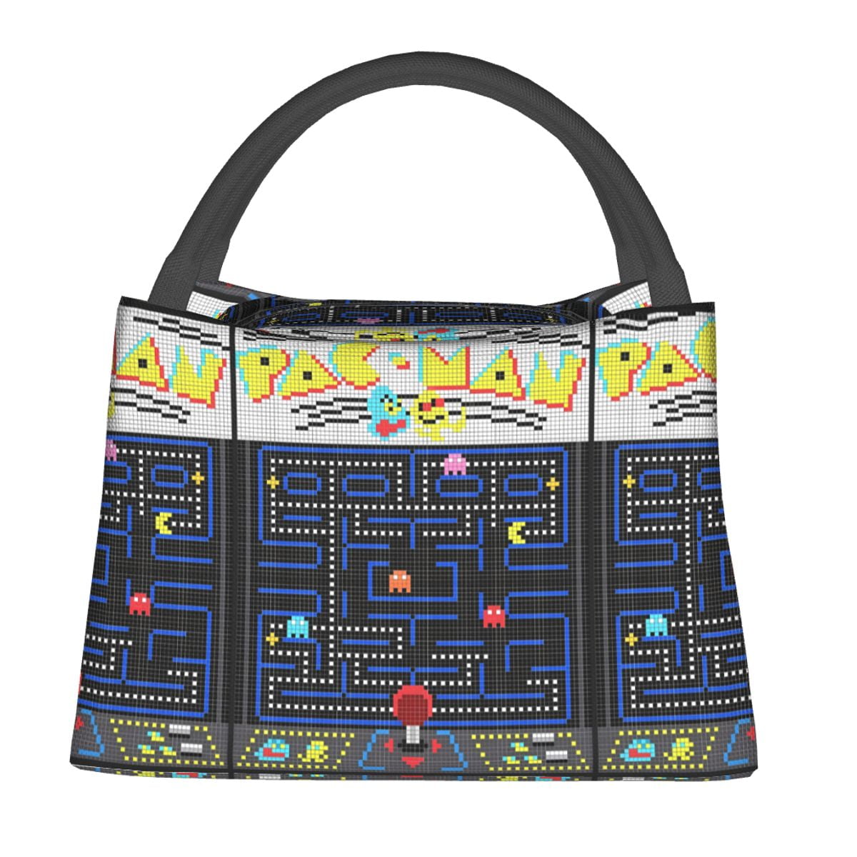 Arcade Game Doodle Lunch Bag Video Game Lunch Box For Aesthetic Graphic ...