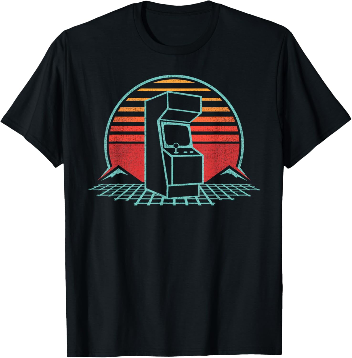 Arcade Game Machine Cabinet Nostalgia Retro 80s Gamer Gift T-Shirt men ...