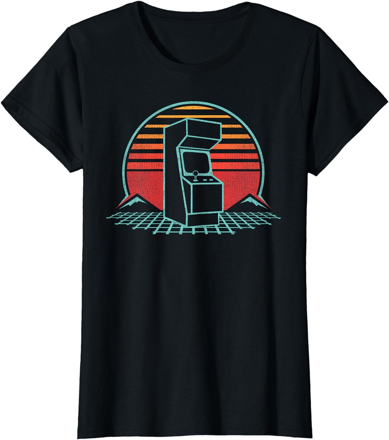 Arcade Game Machine Cabinet Nostalgia Retro 80s Gamer Gift T-Shirt ...