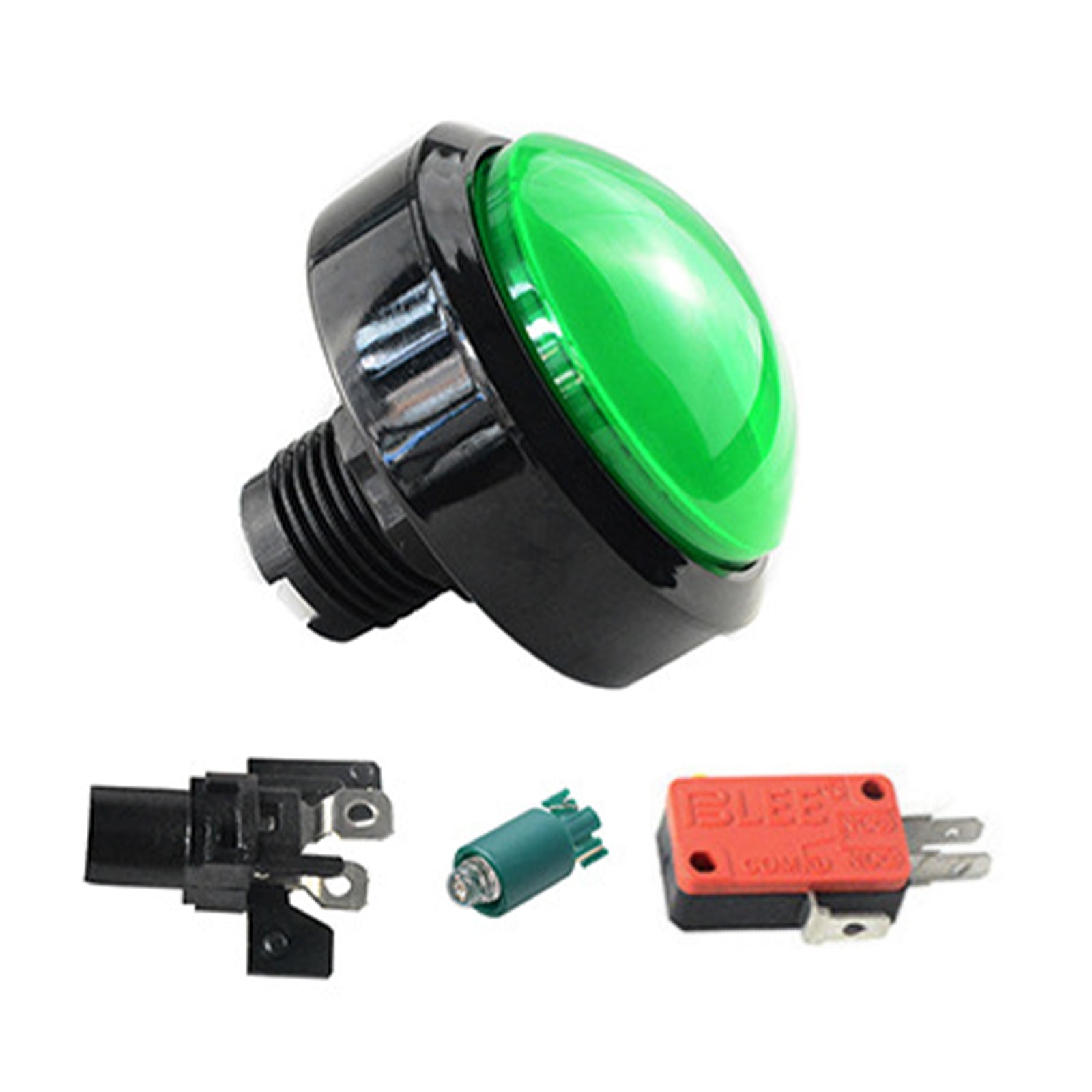 Arcade Game Replacement Accessories Convex Round DC 12V Illuminated LED ...