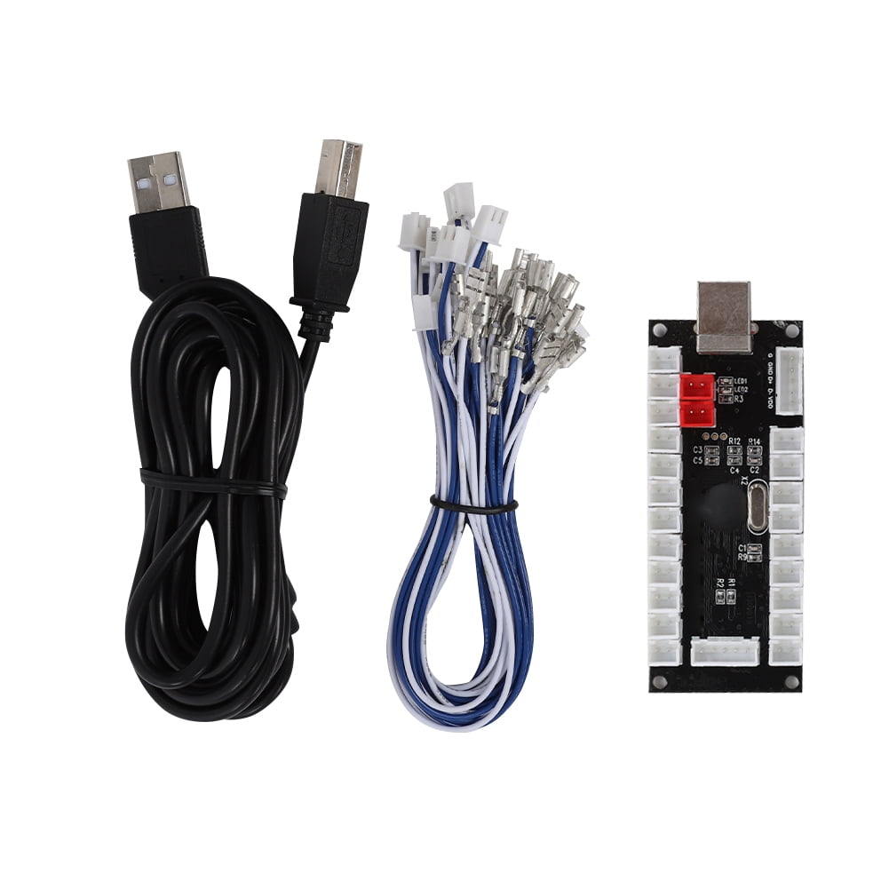 Arcade Game Usb Encoder Button Controller For Raspberry Pi Host Pc Game Machine Black 9952
