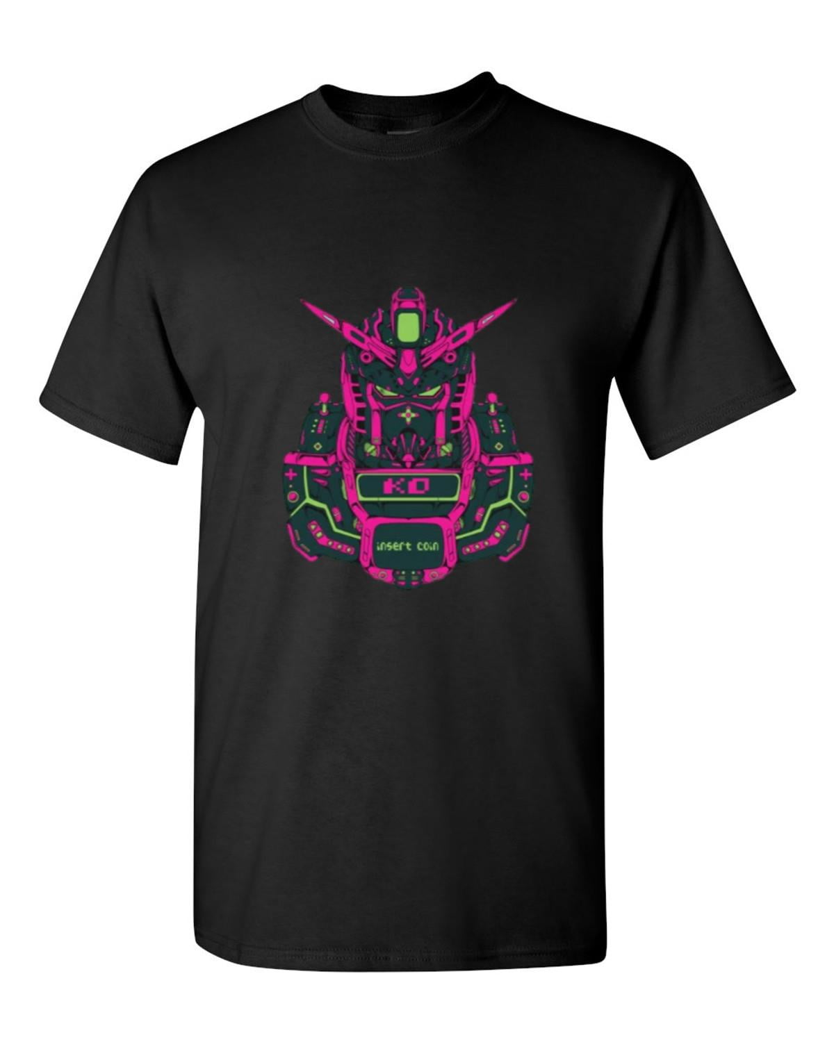 Arcade Mecha Graphic With Controller And Mech Suit Design T-Shirt, for ...