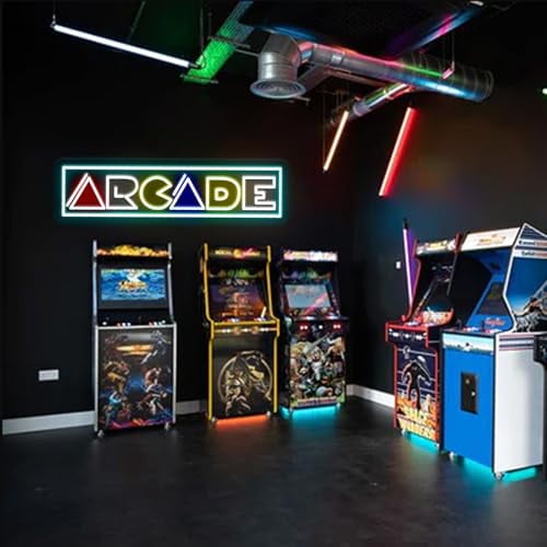 Arcade Neon Sign,Arcade Gaming Room Decor,USB Powered Light Up Sign for ...