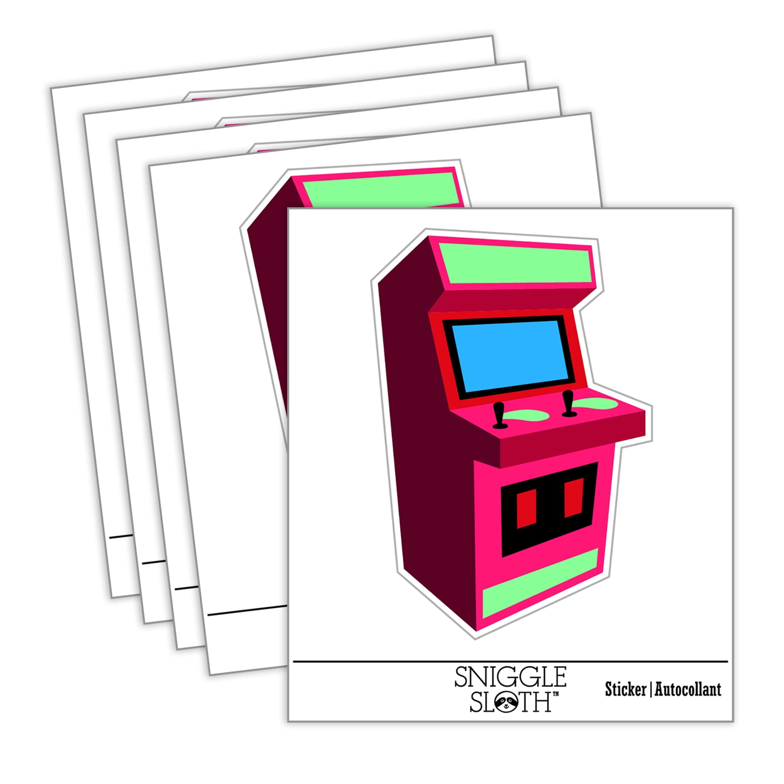 Arcade Retro Gaming Cabinet Car Window Bumper Water Bottle Phone Tablet ...