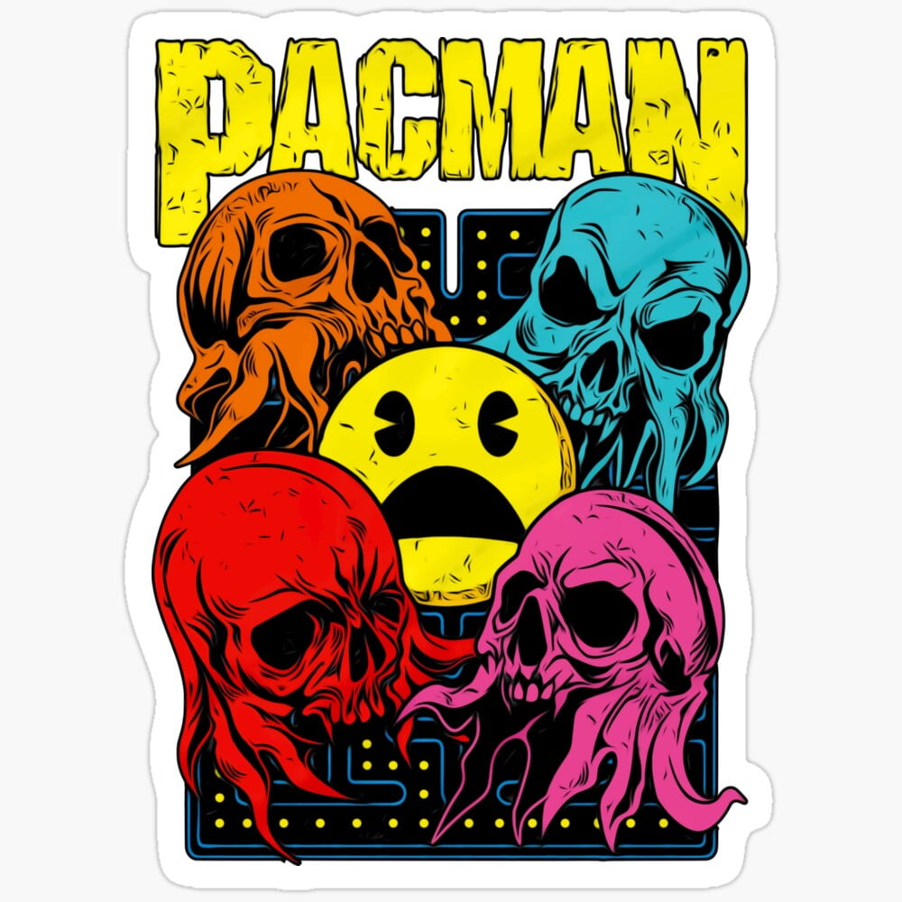 Arcade Videogame Retro Horror Sticker Phone Decal Water Bottle Stickers Car Decals, Laptop ...