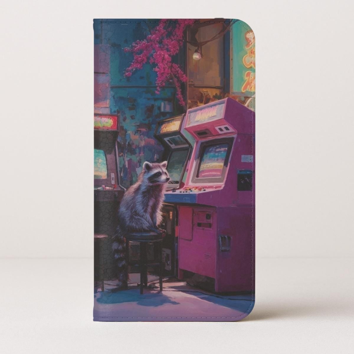 Arcade Wallet Phone Case Neon Retro Gaming Art for iPhone 17 through 11 ...