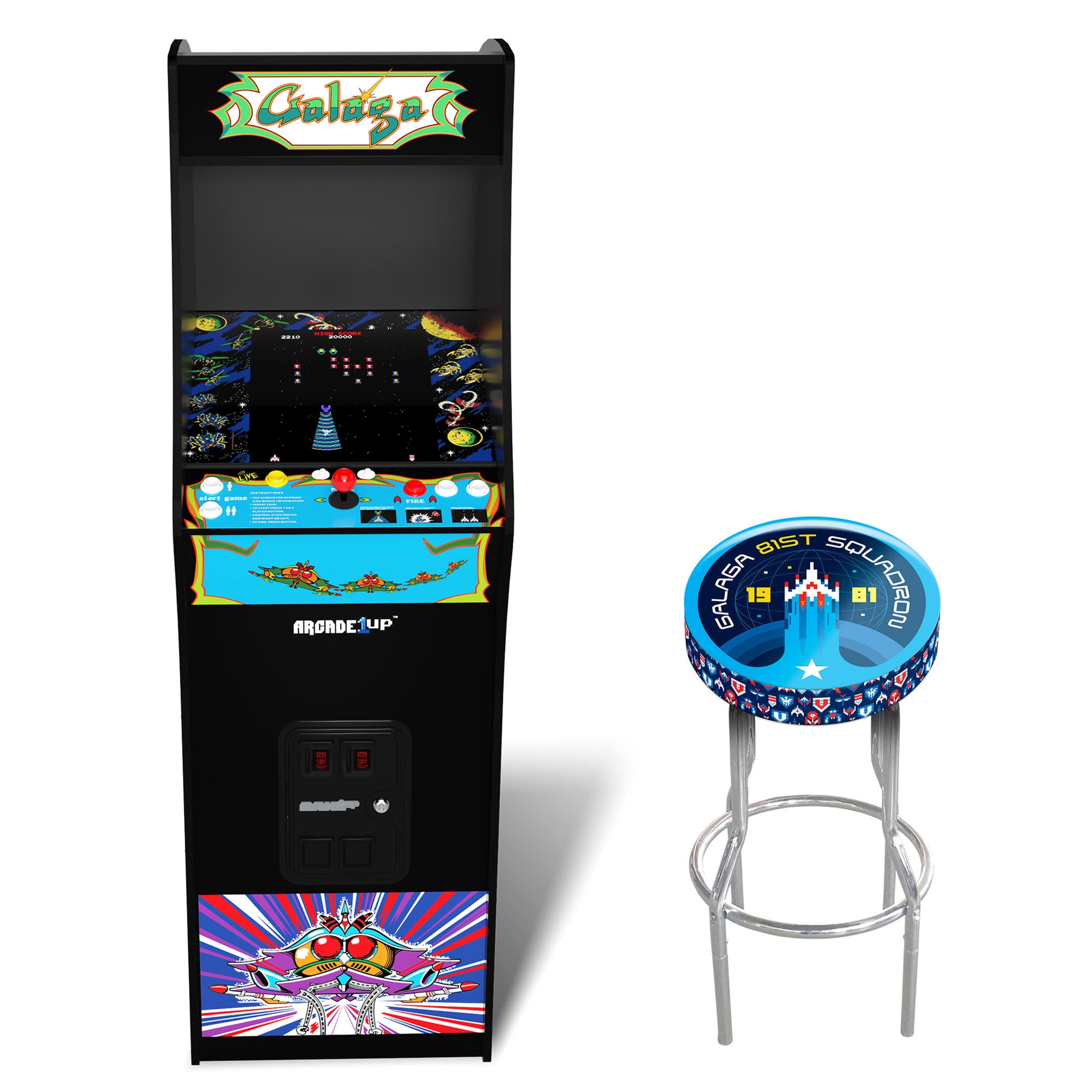 Customer reviews for Arcade1Up Galaga Deluxe Arcade Machine Bundled ...