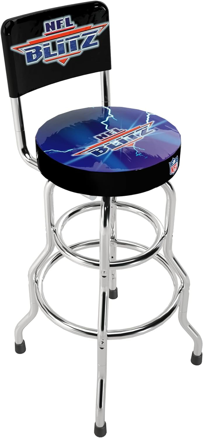 Arcade1Up High Back Swivel Stool NFL Team NFL Blitz High Back Stool ...