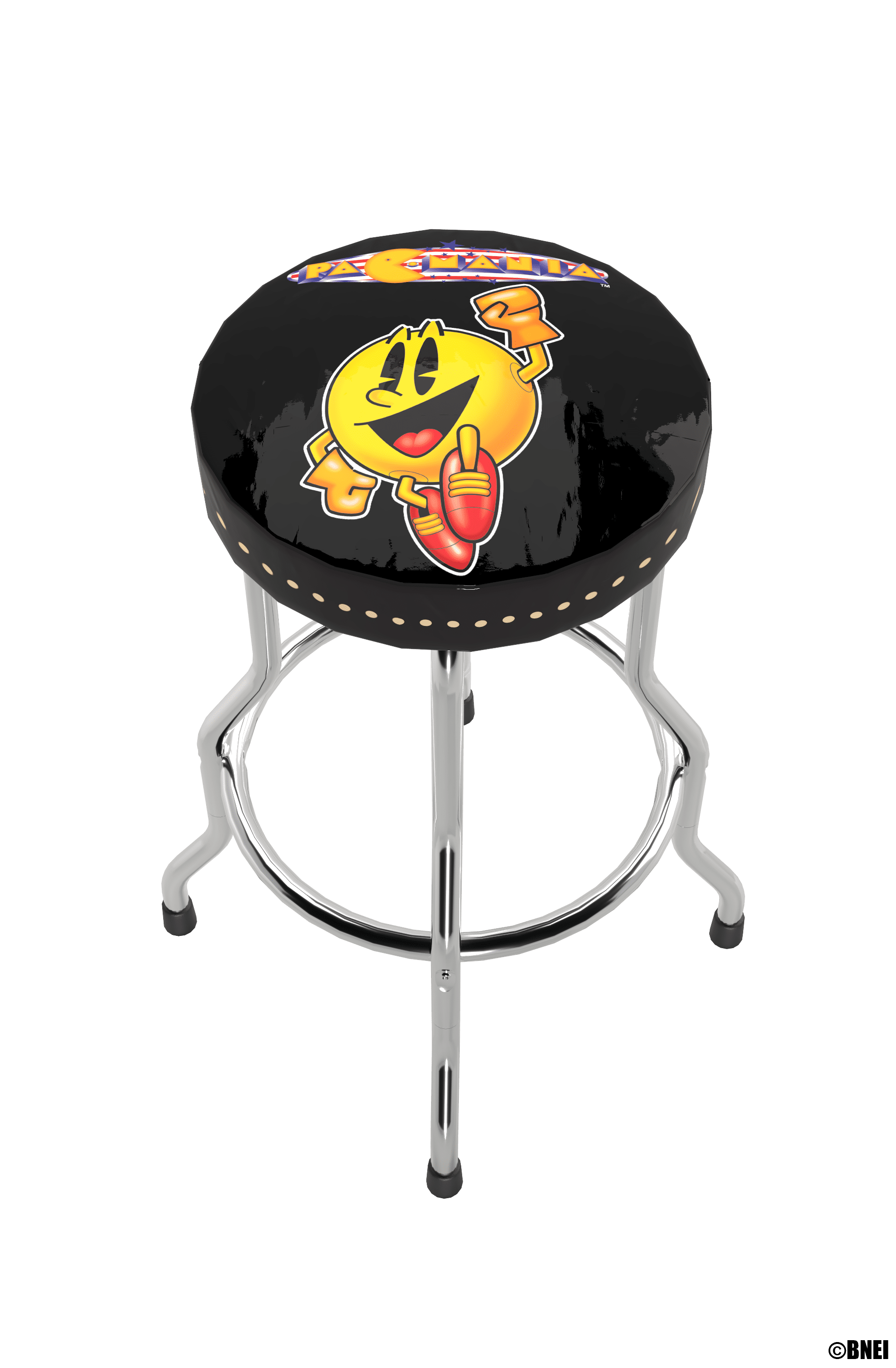 Arcade1Up Pac-Mania Adjustable Bar Stool, Silver - Walmart.com