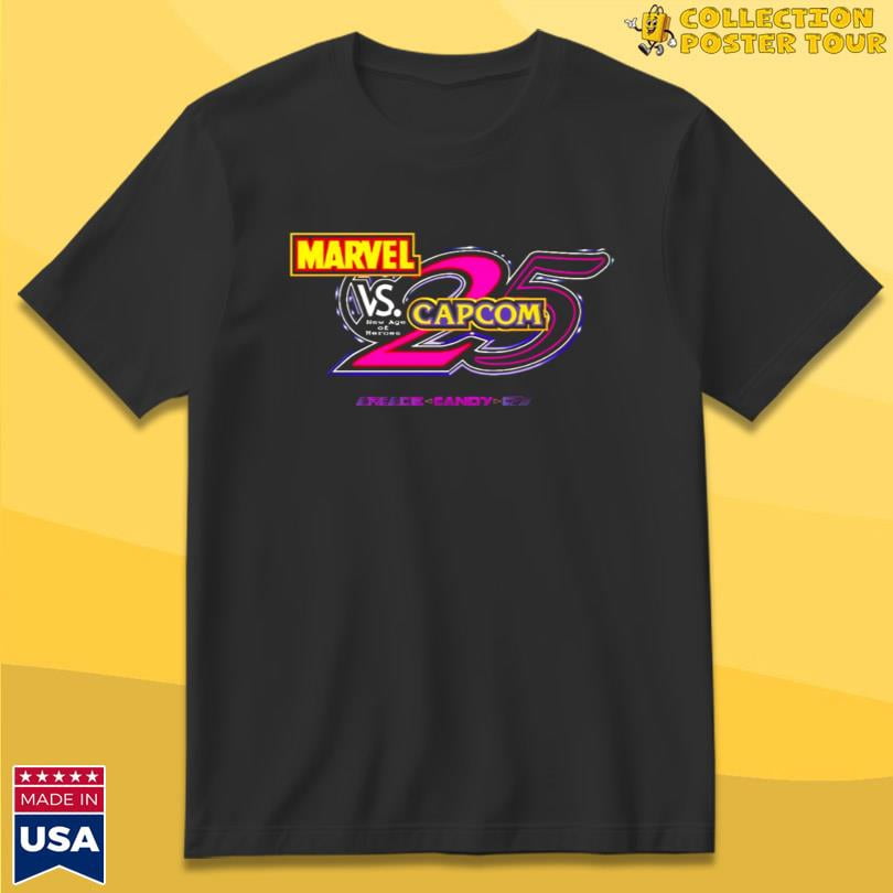 ArcadeCandyCo Marvel vs Capcom 2 25th Anniversary T-Shirt - Walmart.com