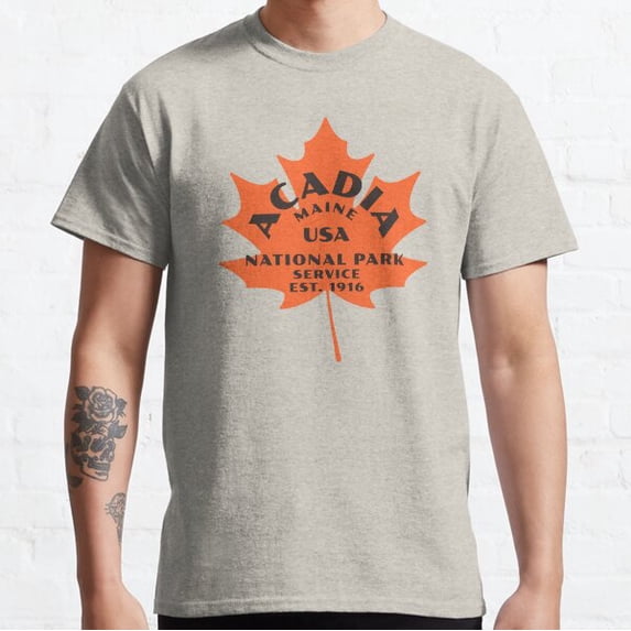 Arcadia National Park Logo Classic T-shirt - Walmart.com