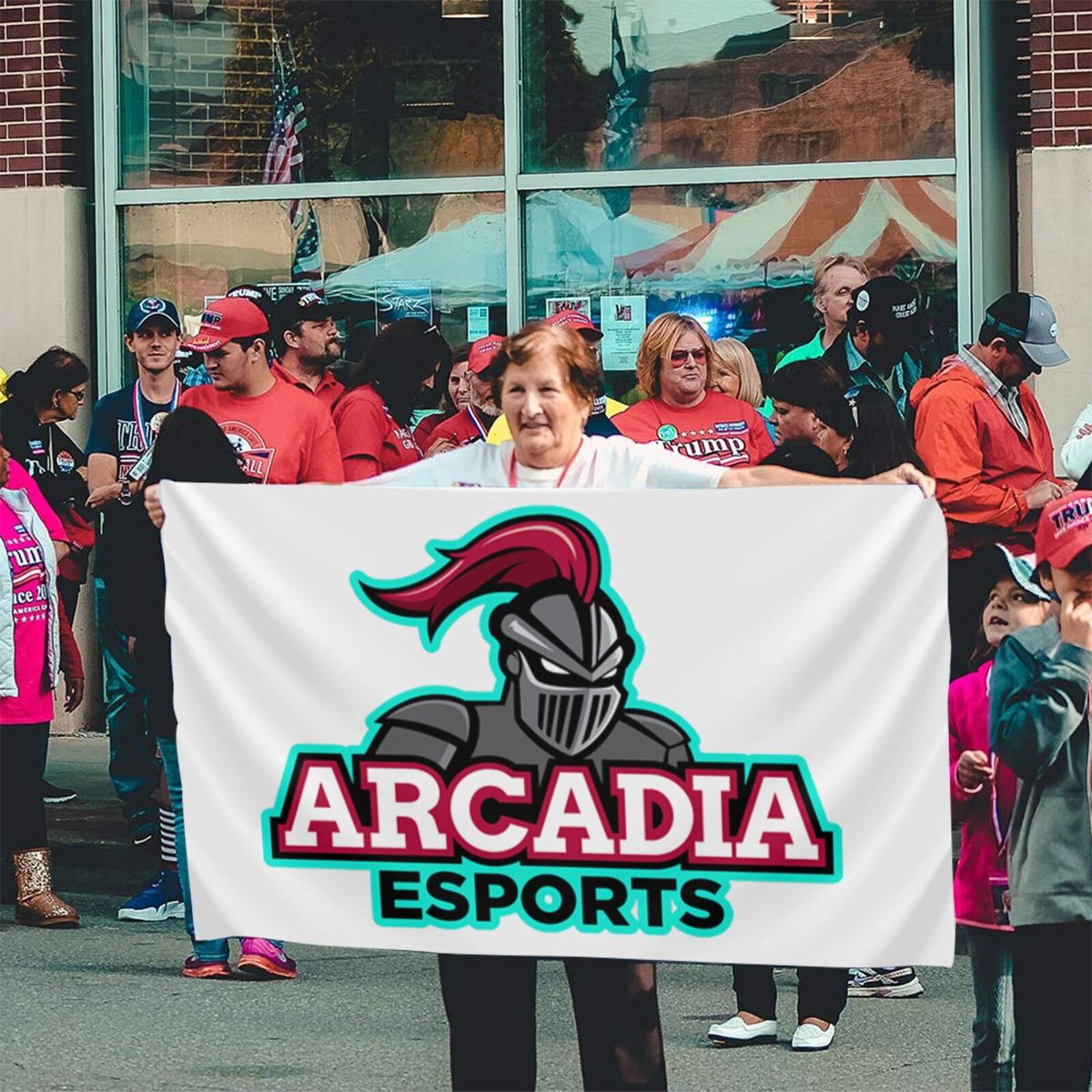 Arcadia University Logo Banner Breeze Flag Double sided Outdoor Flags ...