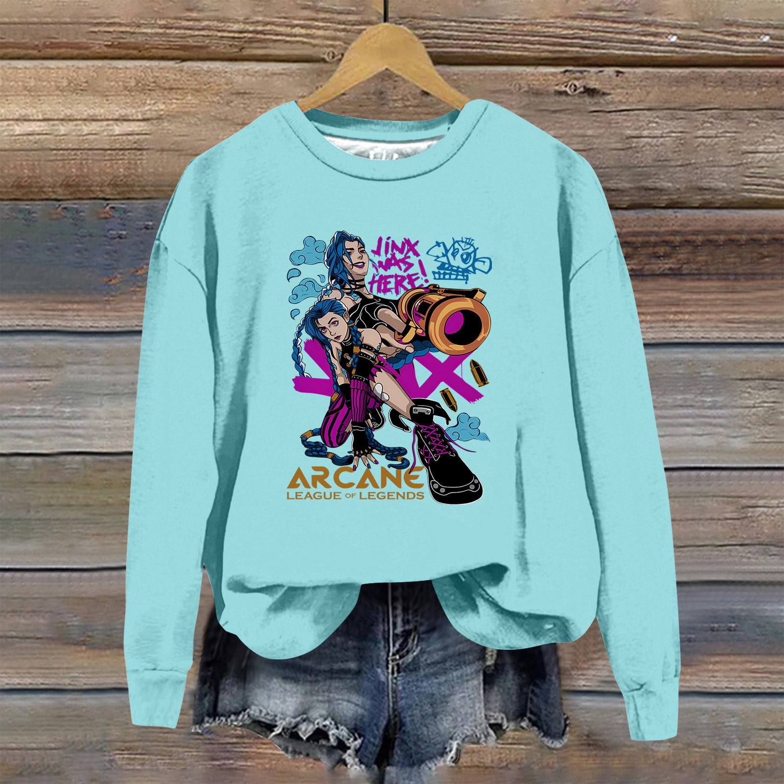 Arcan Jinx, Women's Cute Graphic Preppy Sweatshirts for Teen Girls ...