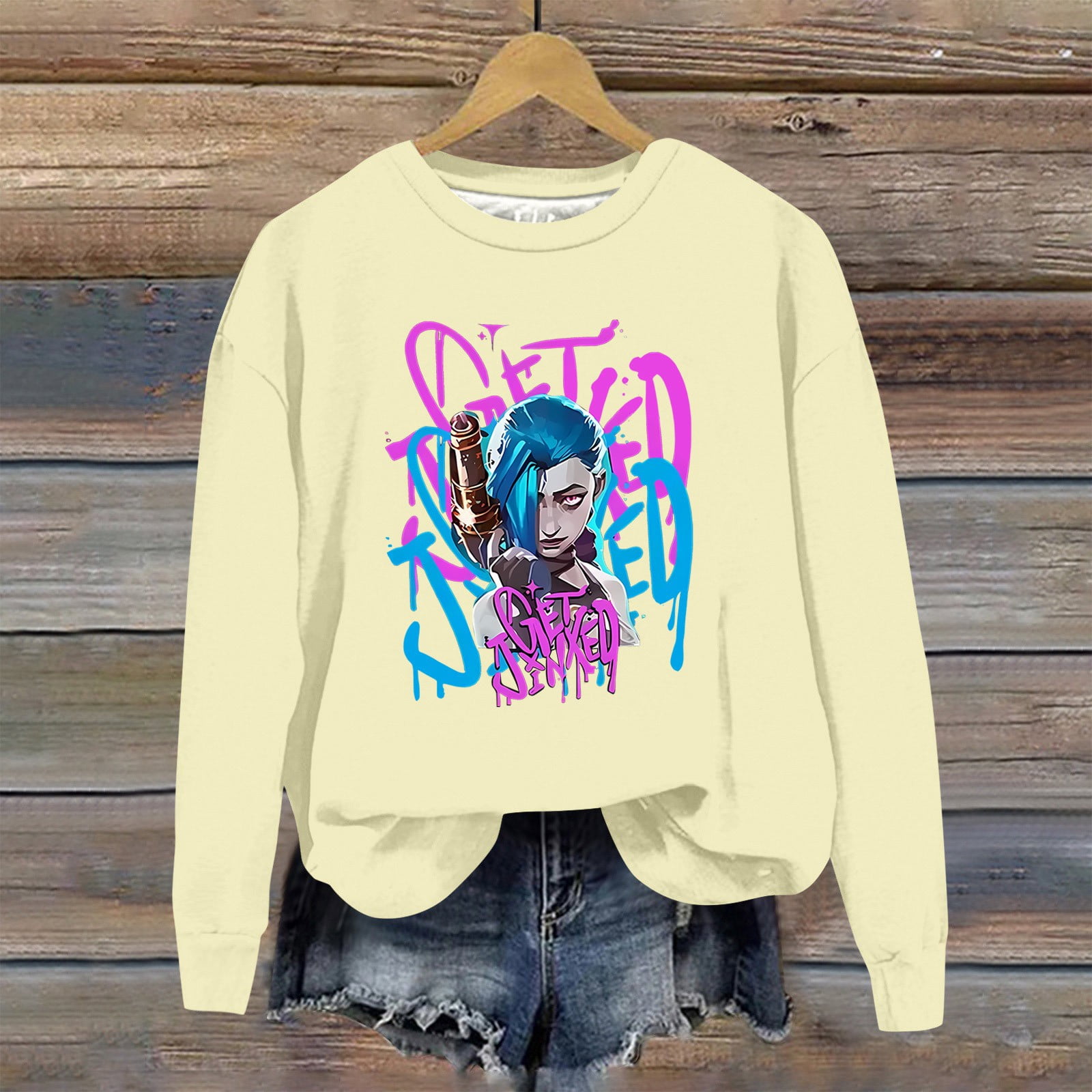 Arcan Jinx, Women's Cute Graphic Preppy Sweatshirts for Teen Girls ...