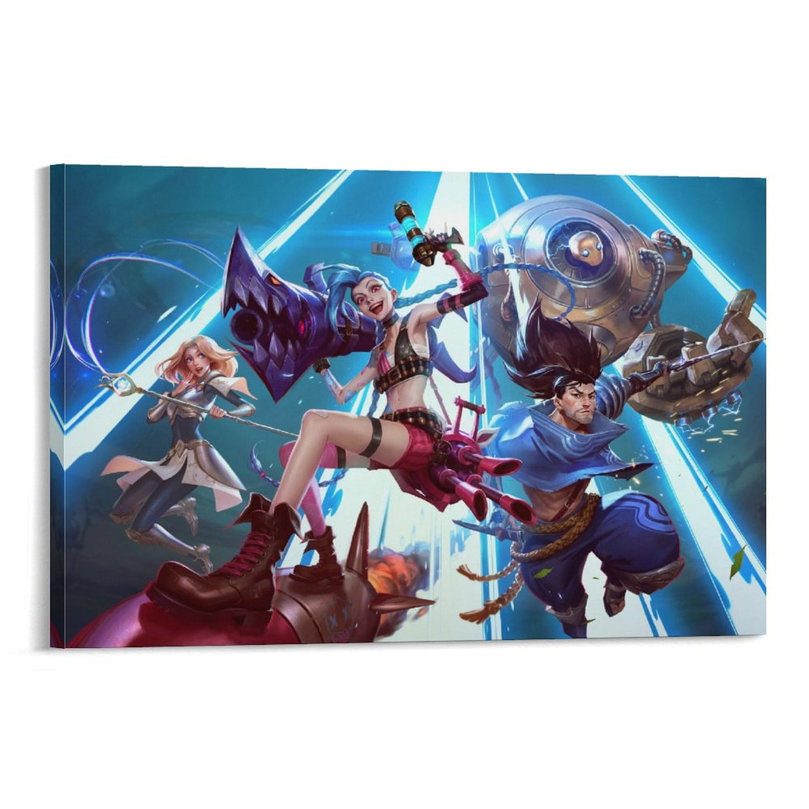 Arcane Anime TV Series Game Jinx Poster (13) Canvas Wall Art Poster ...