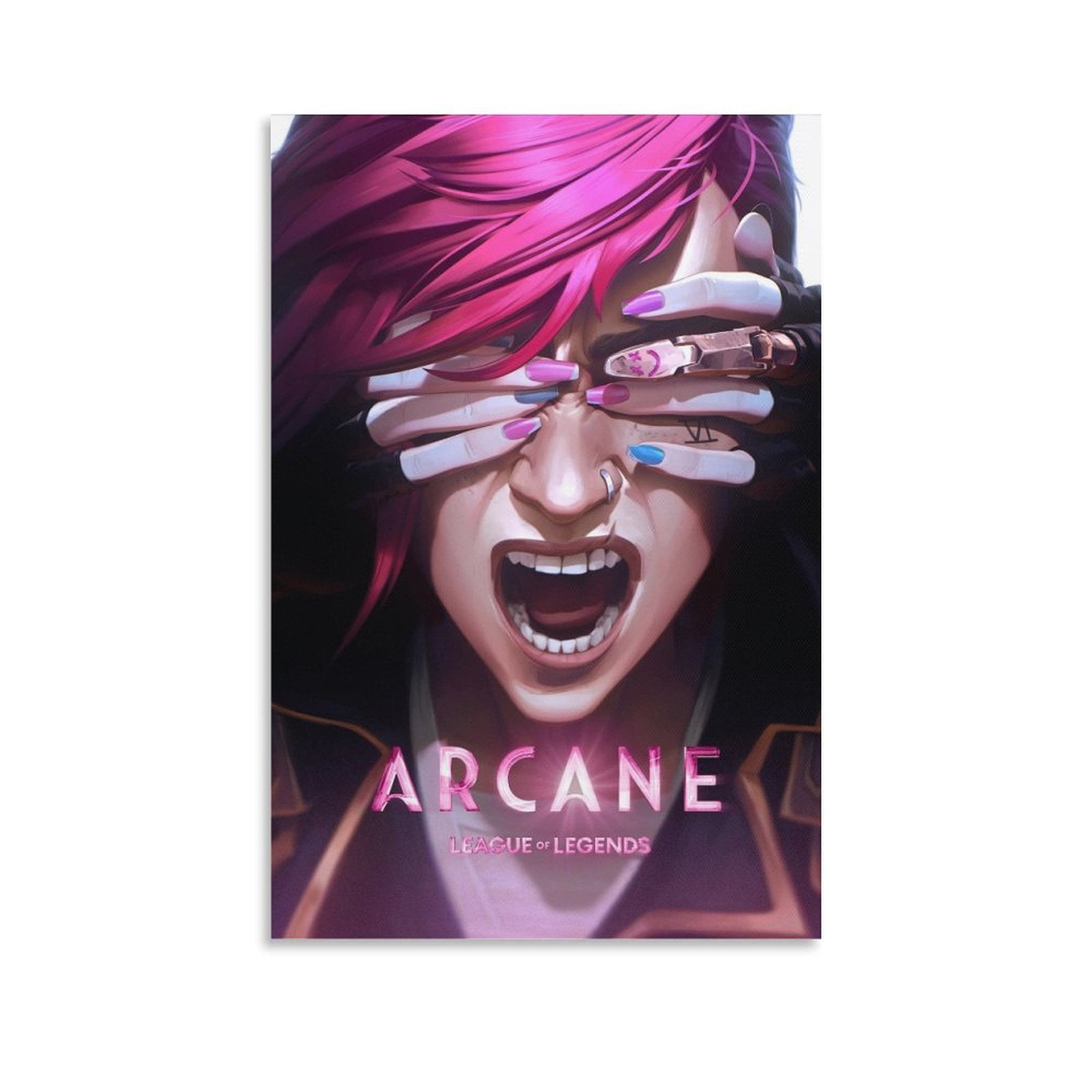 Arcane Anime TV Series Game Jinx Poster (17) Picture Print Wall Art ...
