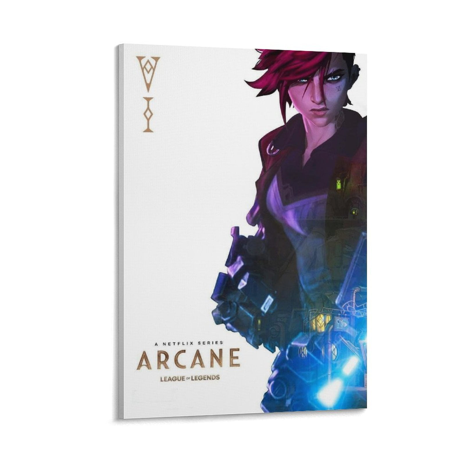 Arcane Anime TV Series Game Jinx Poster (21) Canvas Art Poster and Wall ...