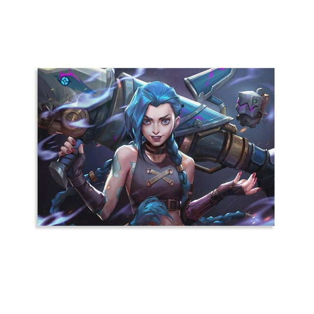 Arcane Anime TV Series Game Jinx Poster (28) Canvas Poster Wall Art ...