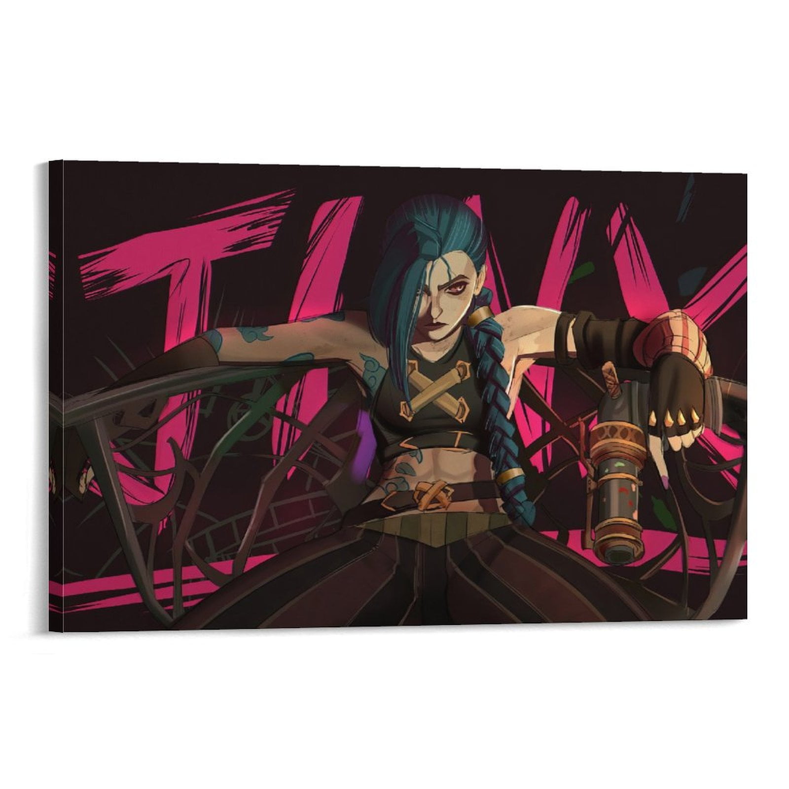 Arcane Anime TV Series Game Jinx Poster (29) Wall Art Poster Scroll ...