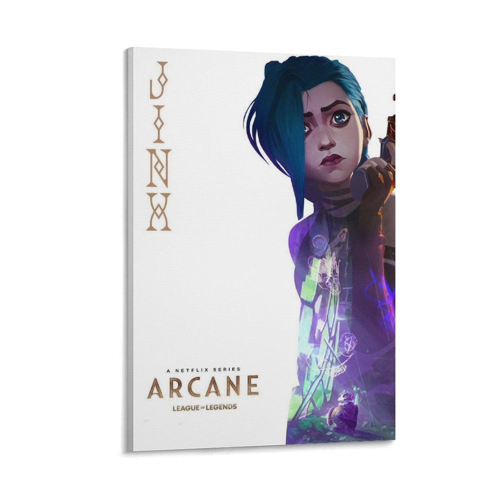 Arcane Anime TV Series Game Jinx Poster (3) Painting On Canvas Wall Art ...