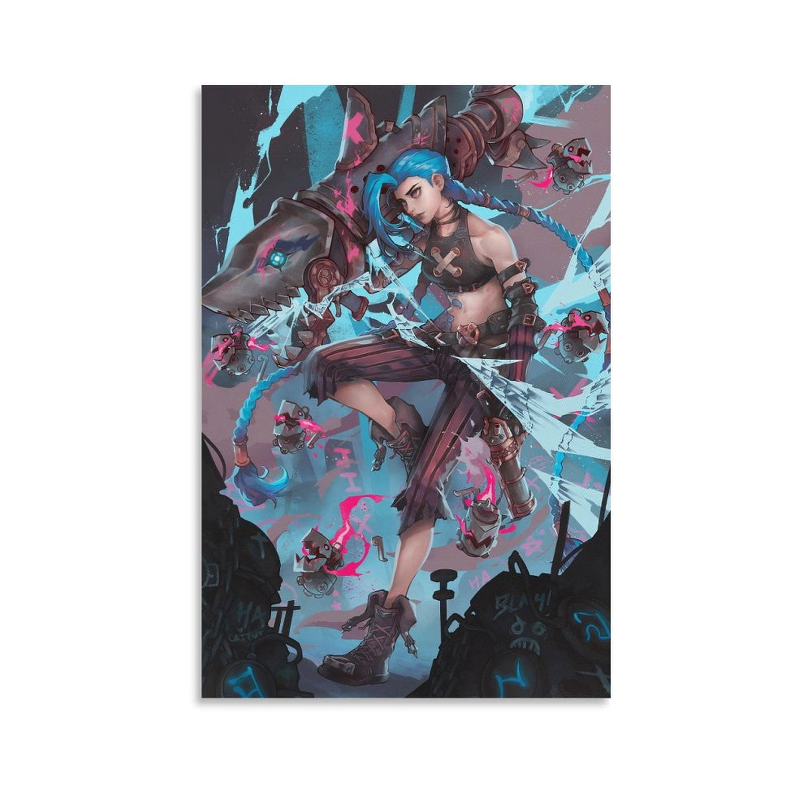 Arcane Anime TV Series Game Jinx Poster (34) Posters Wall Art Painting ...
